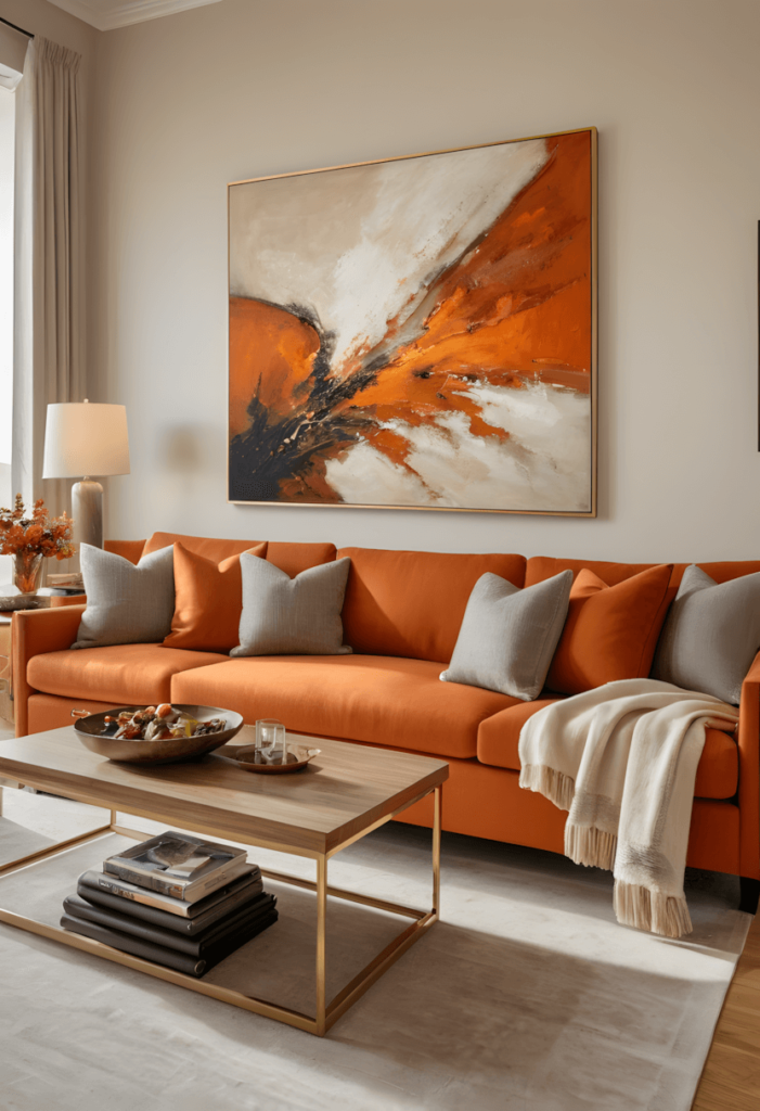 Spice Up Your Space: 21 Stylish Burnt Orange Living Room Decor Ideas ...